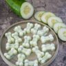 Frozen Cucumber Dog Treats