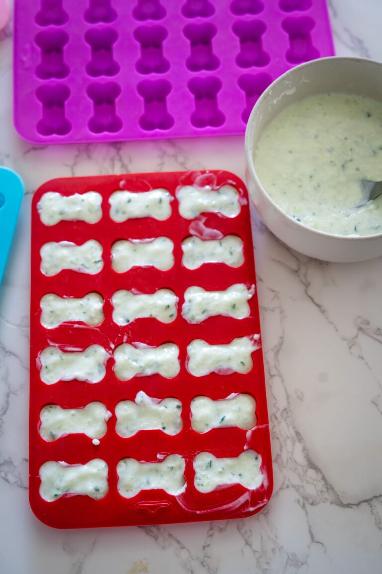 Frozen Cucumber Dog Treats