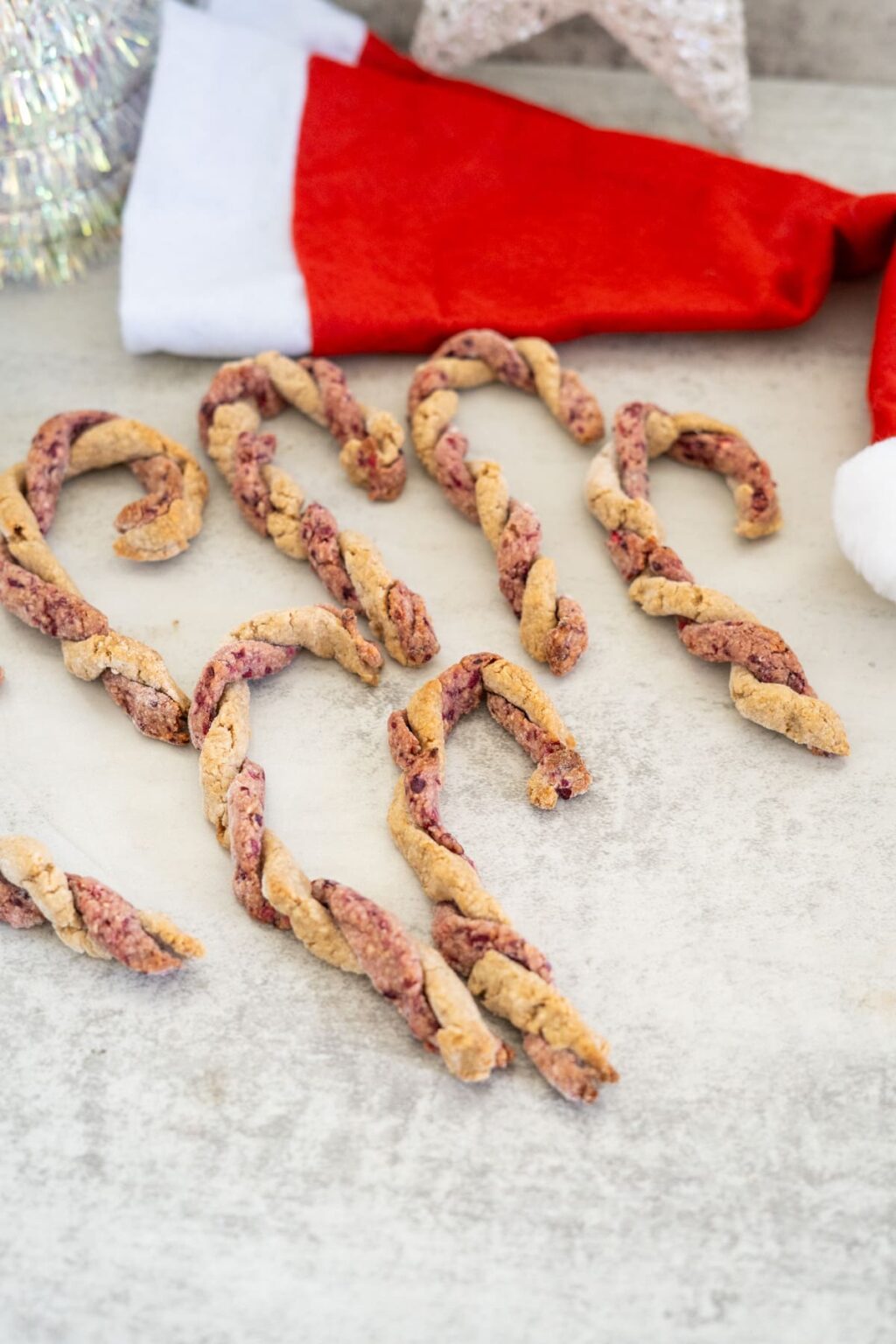 Candy Cane Dog Treats