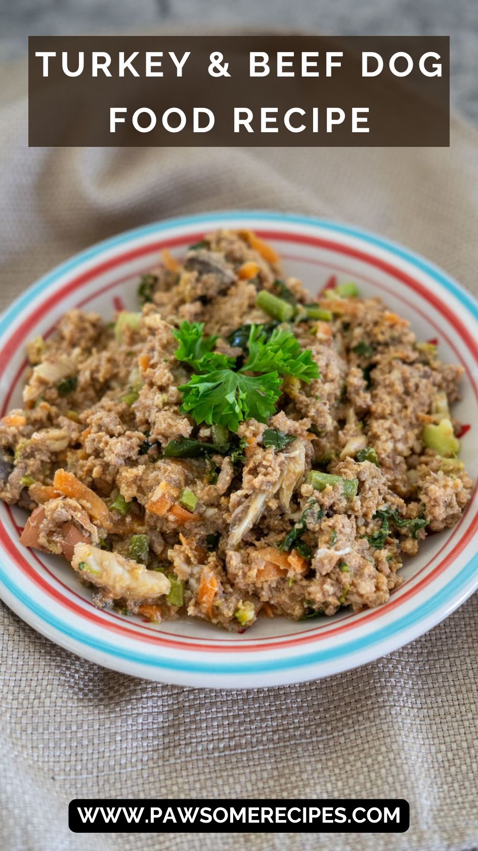 Homemade Dog Food With Turkey & Beef